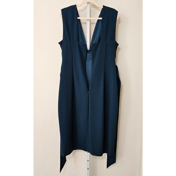 BHLDN | Dresses | Bhldn Womens Danica Tie Back Teal Sleeveless Sheath ...